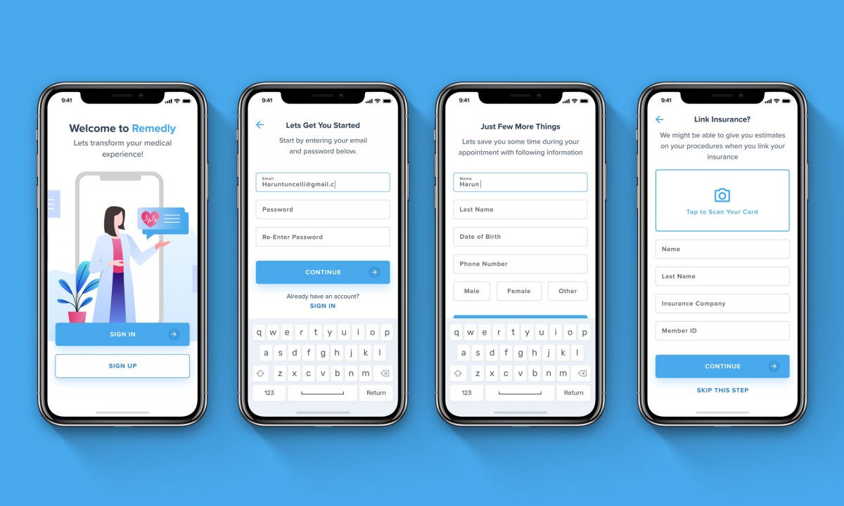 Remedly Medical App – Harun Tuncelli